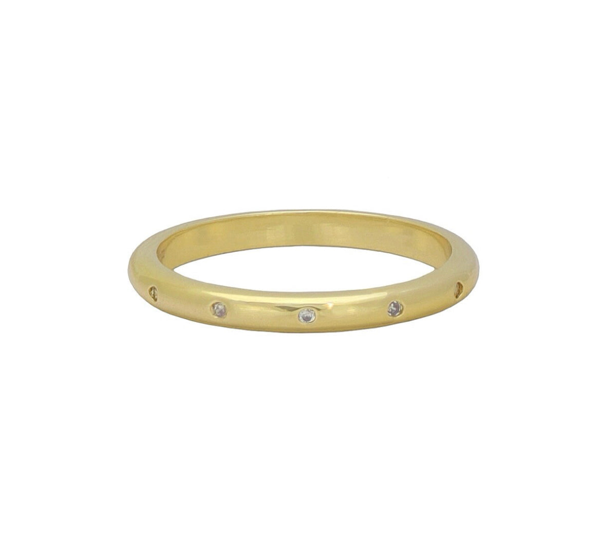 14k and topaz band – Eight Five One Jewelry